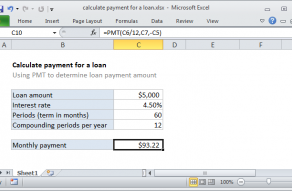 Excel PMT function | Exceljet